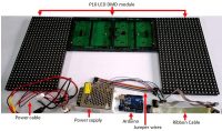 How to Design a Digital Scrolling Text Display With Arduino and P10 LED Dot Matrix Display ...